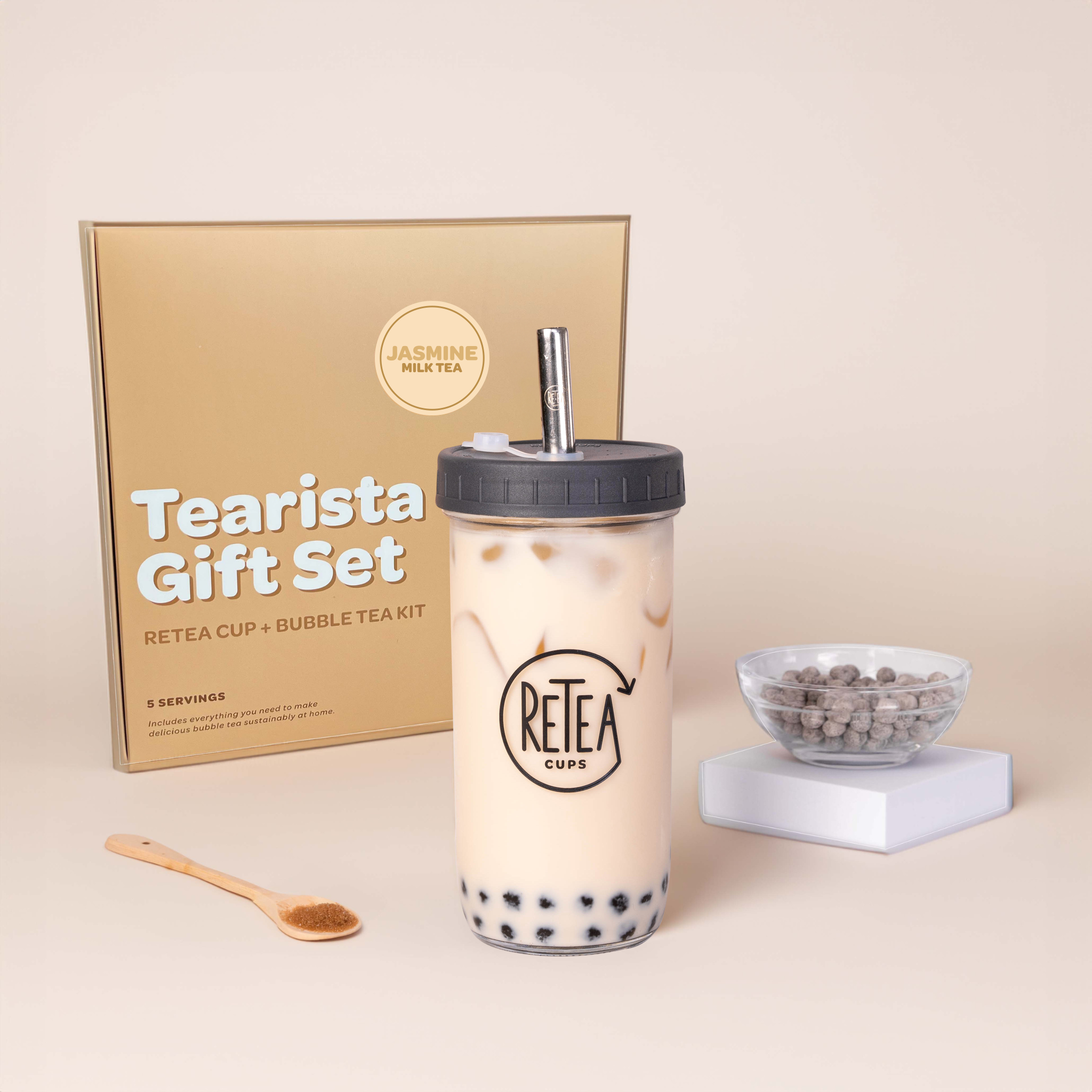 DIY Jasmine Milk Bubble Tea Kit With Reusable Cup | Toronto, Canada – Retea