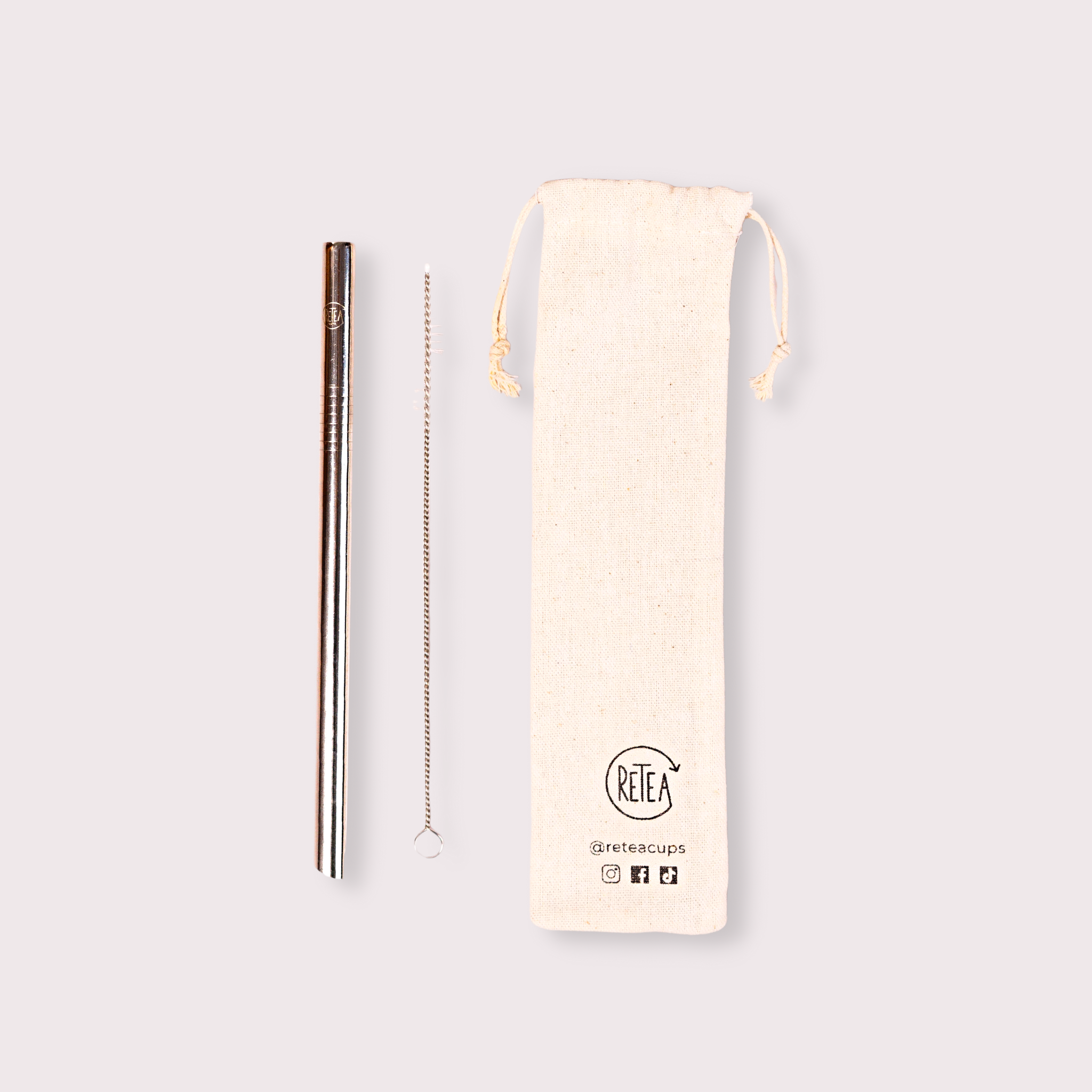 Reusable Bubble Tea/Boba Metal Straw Set | Retea | Toronto, Canada