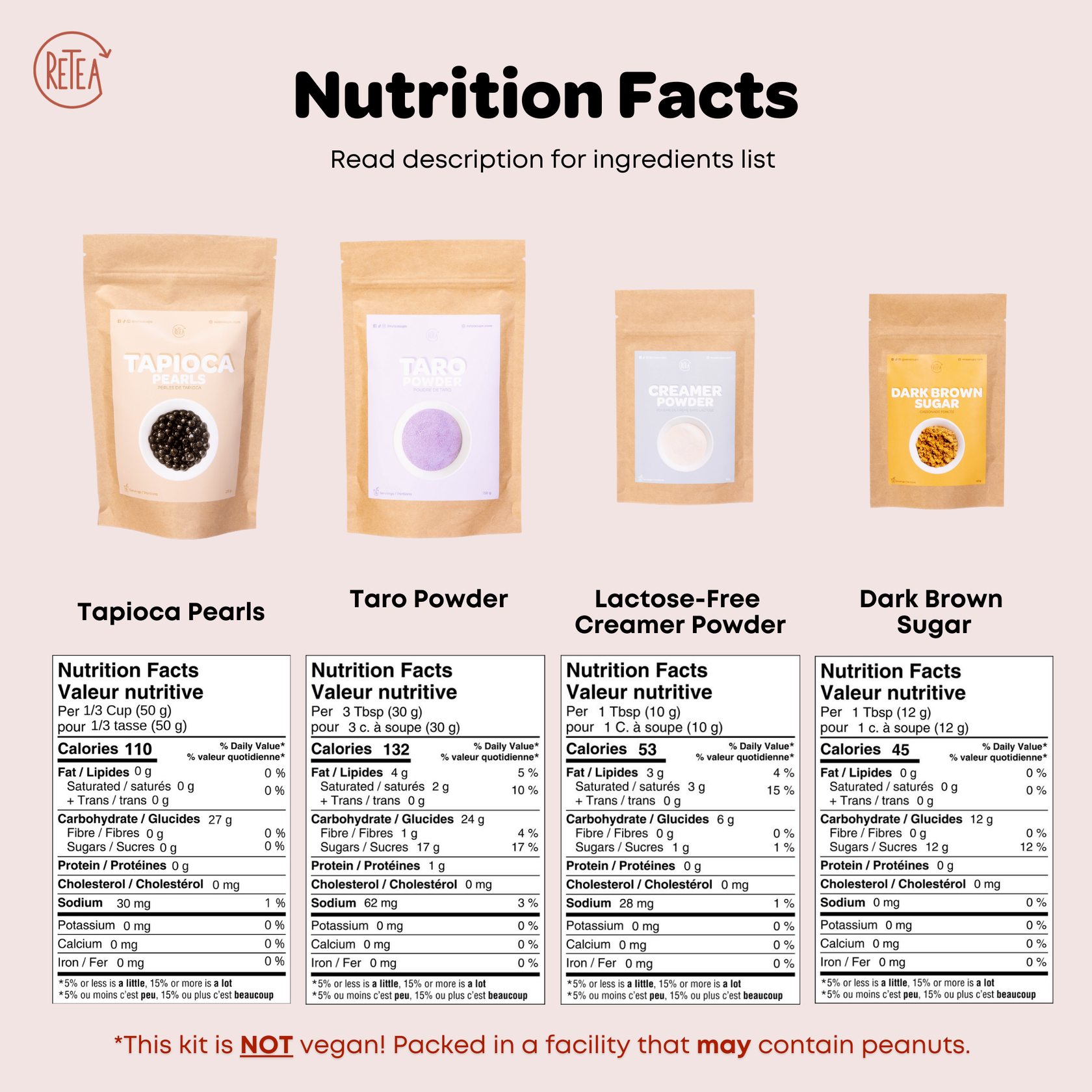 DIY Taro Milk Bubble Tea Kit with Reusable Cup | Toronto, Canada – Retea